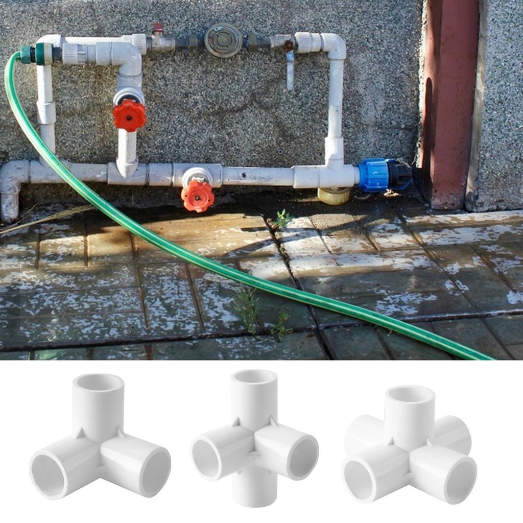 PVC 3/4/5 Way Equal Path Elbow Connector Pipe Fittings 20/25mm PVC Pipe ...