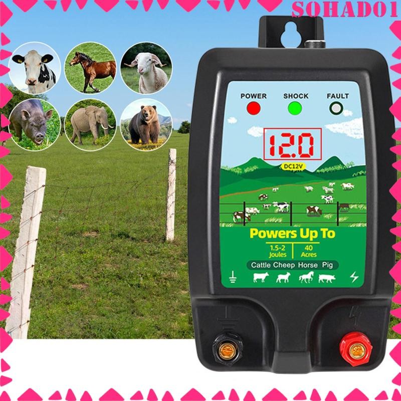 [Sohad] Electric Fence Energizer Portable Easy to Use Electric Fence ...