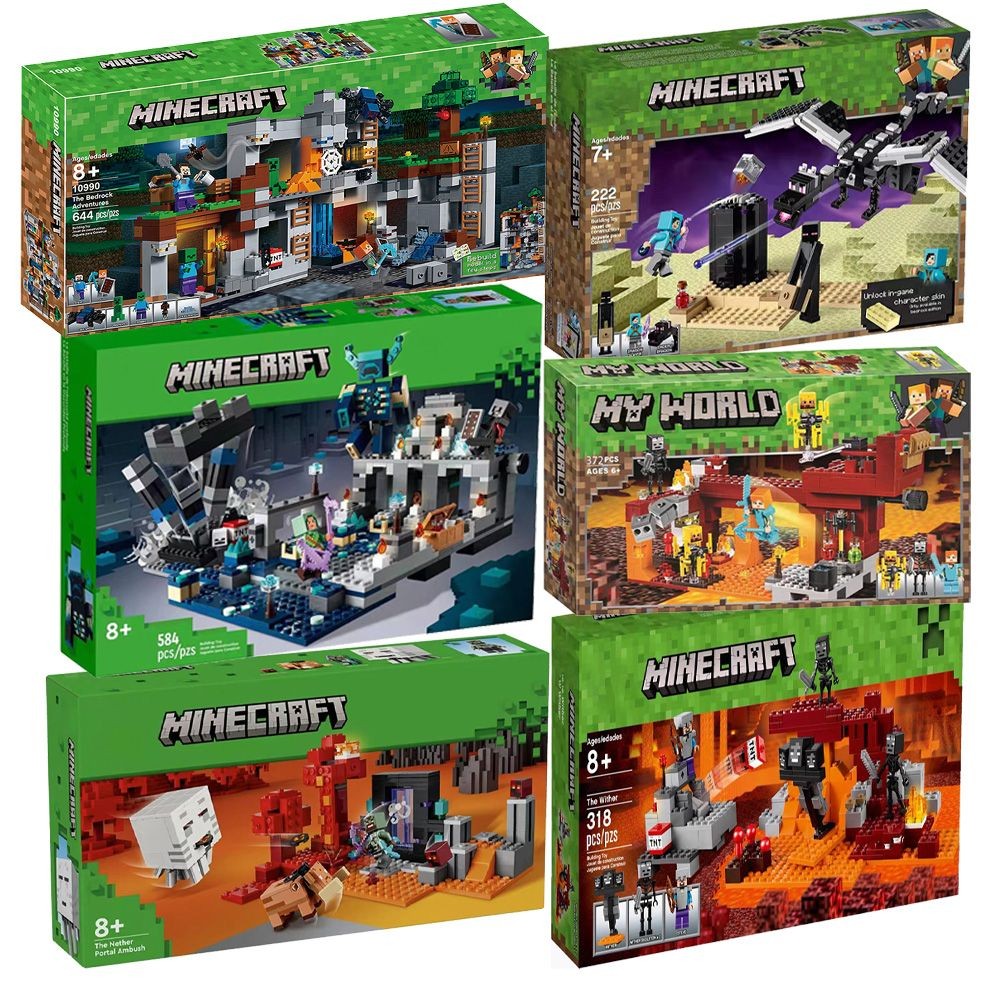 Compatible with Lego Minecraft Series Building Blocks Rock Bottom ...