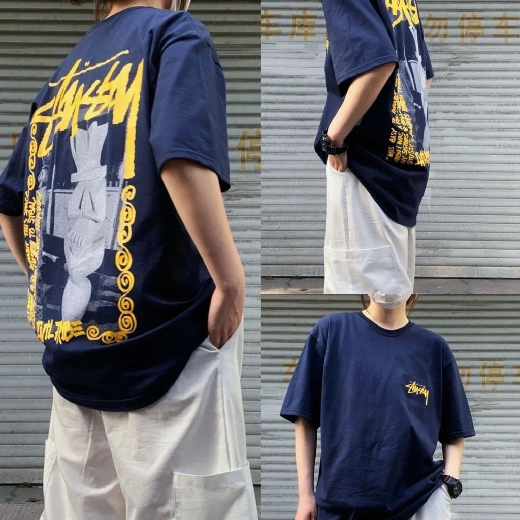 Sts summer trend short-sleeved cotton letter pattern printing short ...