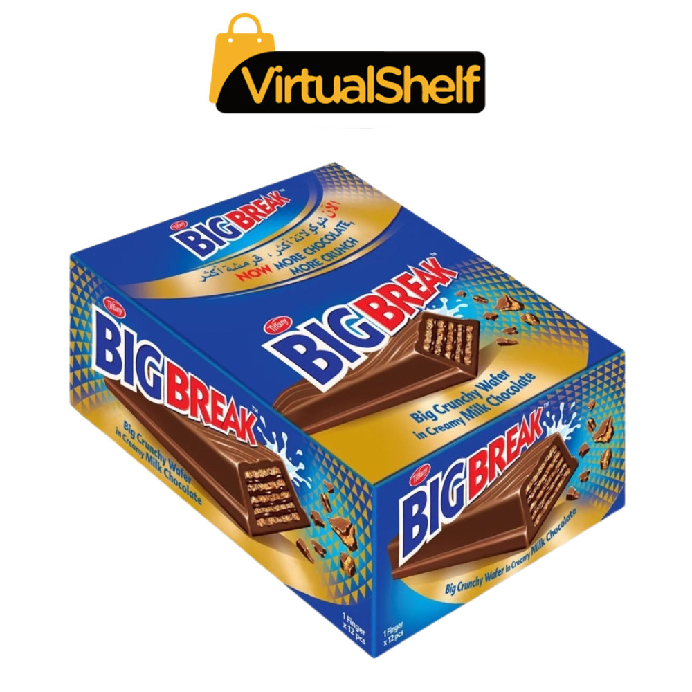 Tiffany Big Break Chocolate 1 Finger X 12 Pcs | Shopee Philippines