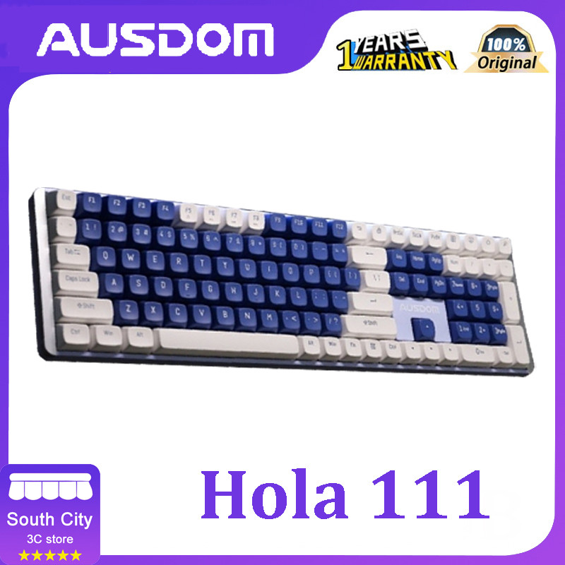 AUSDOM Hola111 Wireless Mechanical Keyboard and Mouse Set Office ...