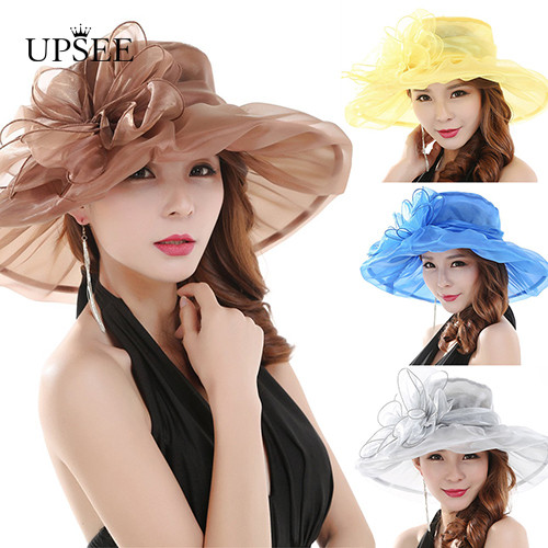 UPA-Women's Fashion Summer Church Kentucky Derby Cap British Tea Party ...