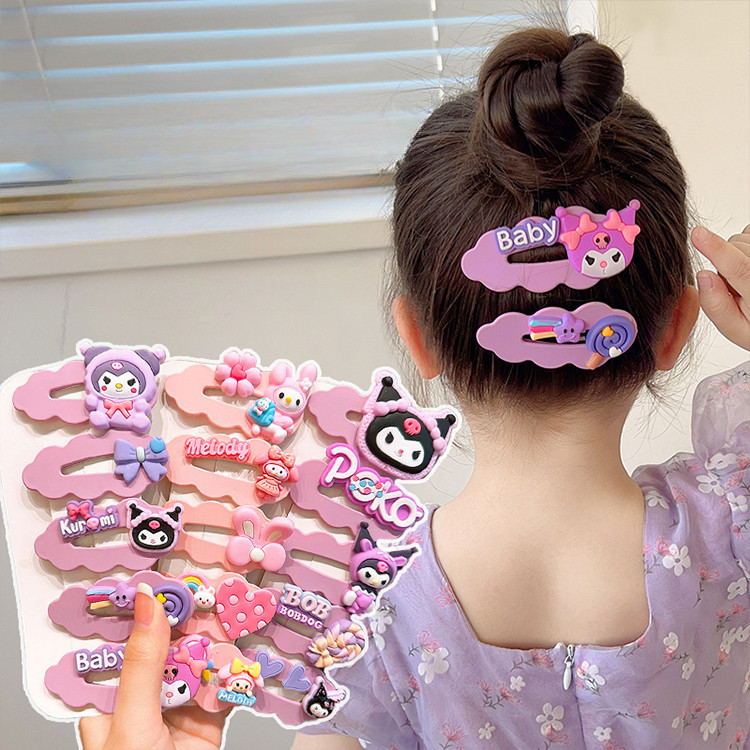 5Pcs Cute Kids Children Cartoon Hairpin Hair Clips BB Bang Clips Hair ...