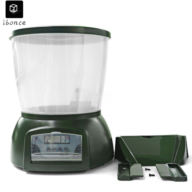 Automatic Pond Fish Feeder Fish Food Dispenser Digital Aquarium Timer ...
