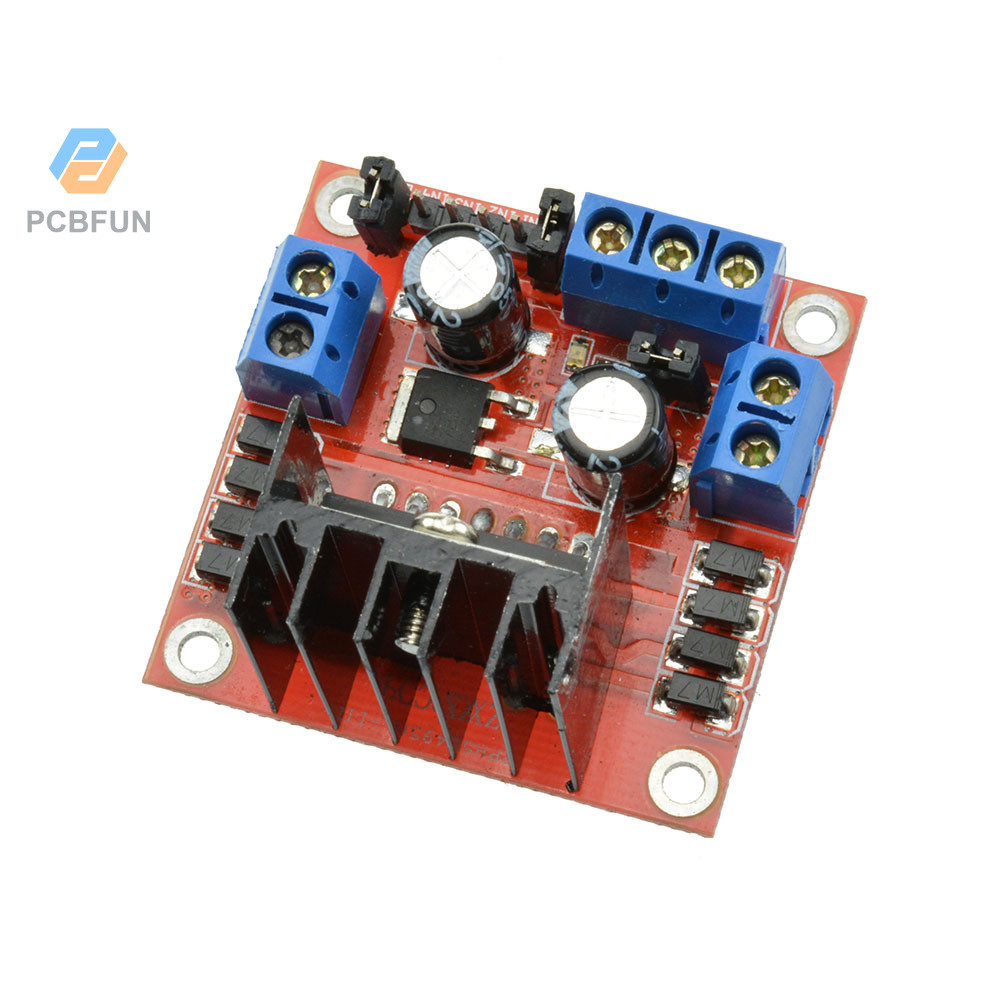 Pcbfun L298N Stepper Motor Driver Module Red Plug-in Capacitor Version ...