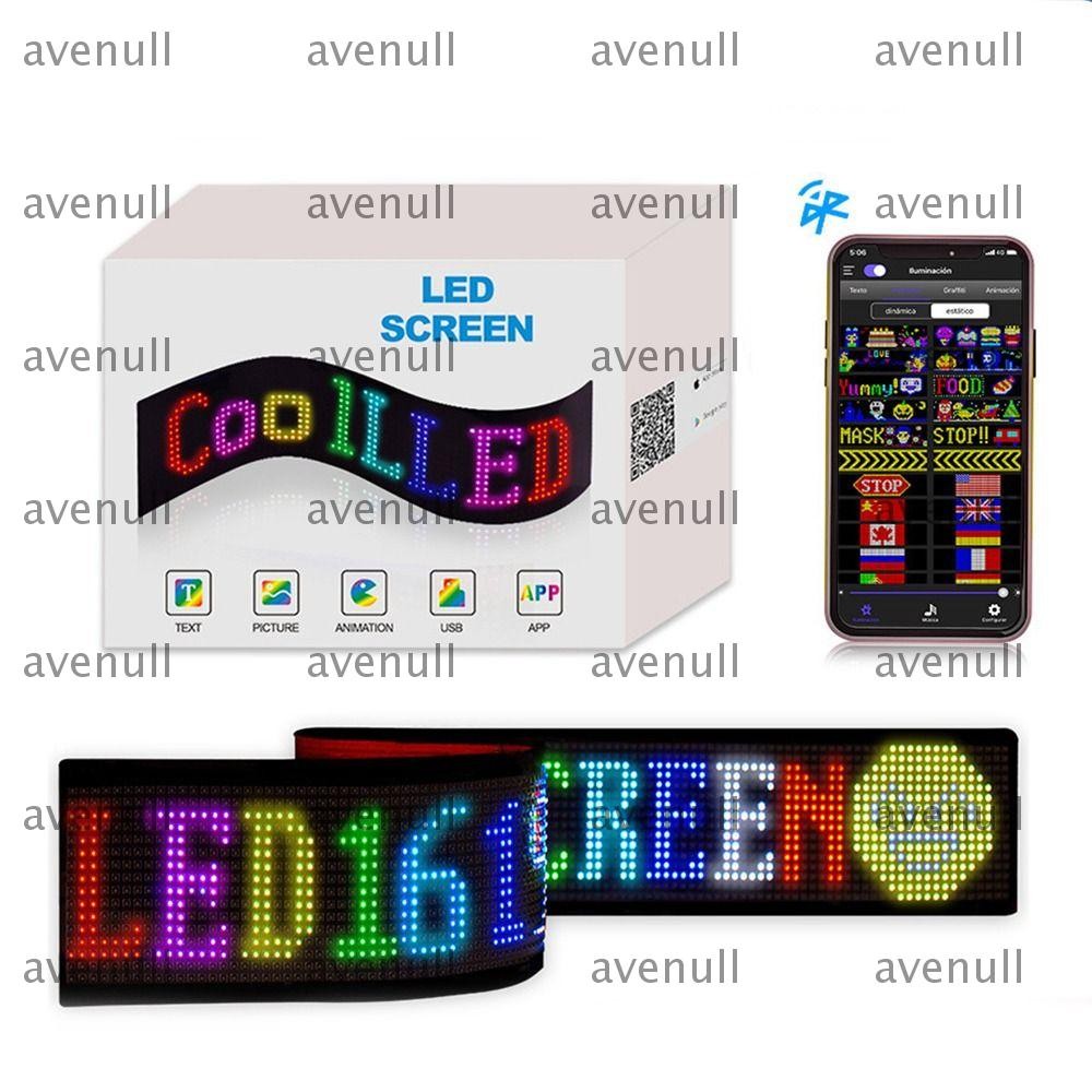 AVENULL Car LED Display, Changeable Programmable Flex Devil Eyes Light ...