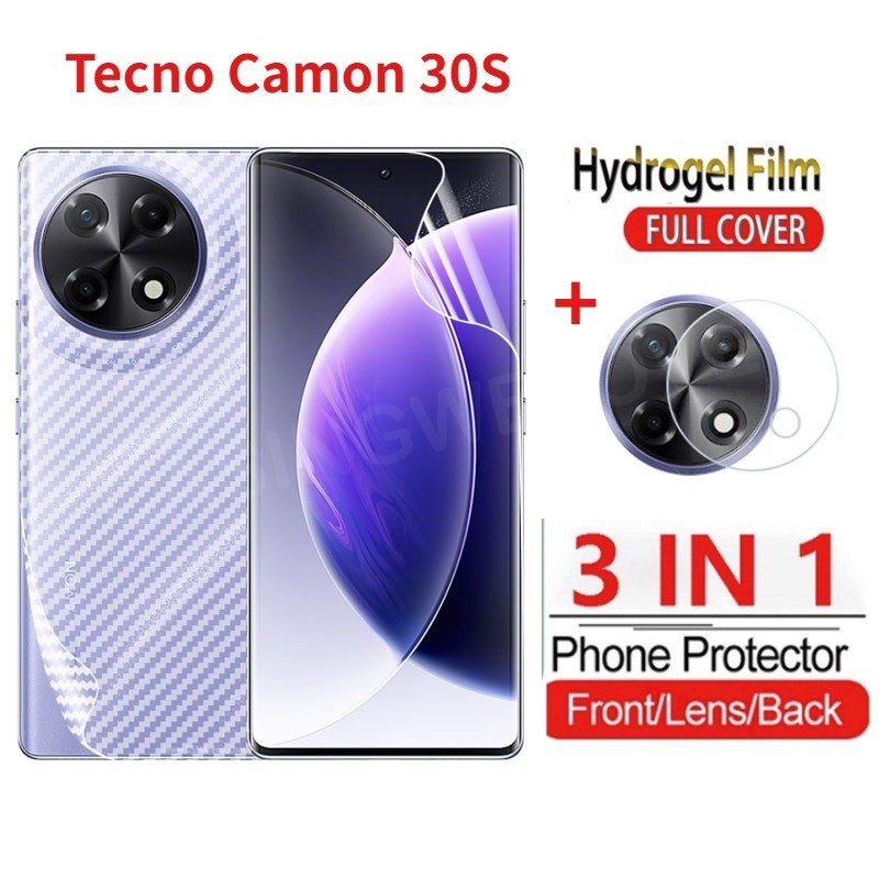 3 in1 Tecno Camon 30S 2024 Hydrogel Film For Tecno Camon 30S 30 S 30 ...