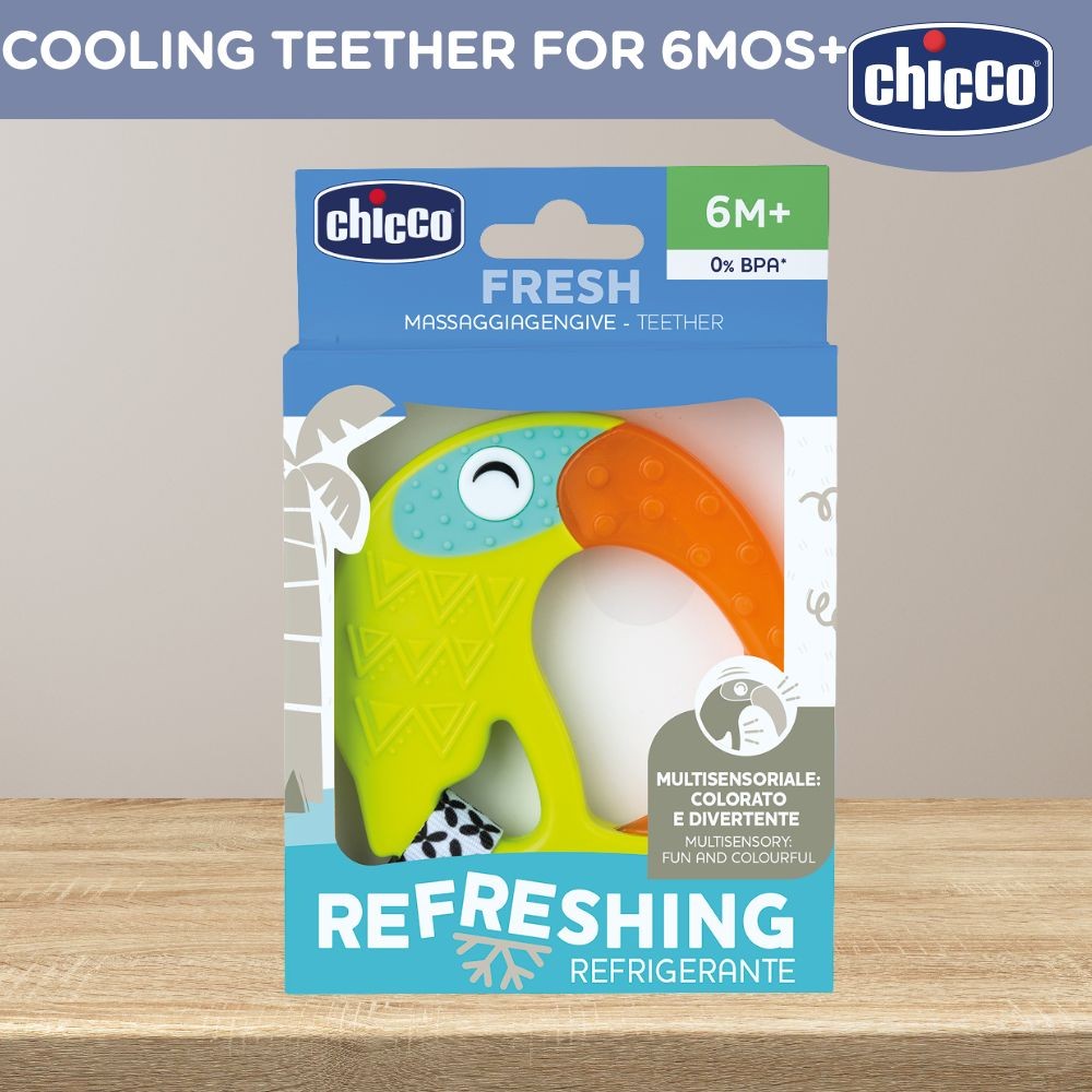 Chicco Newborn Refreshing Cooling Baby Teether for 6mos+ - Toucan ...