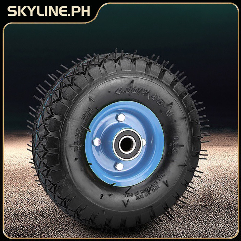 COD 10inch 350-4 Inflatable Wheel 26cm Rubber Inflatable Caster Wheel ...