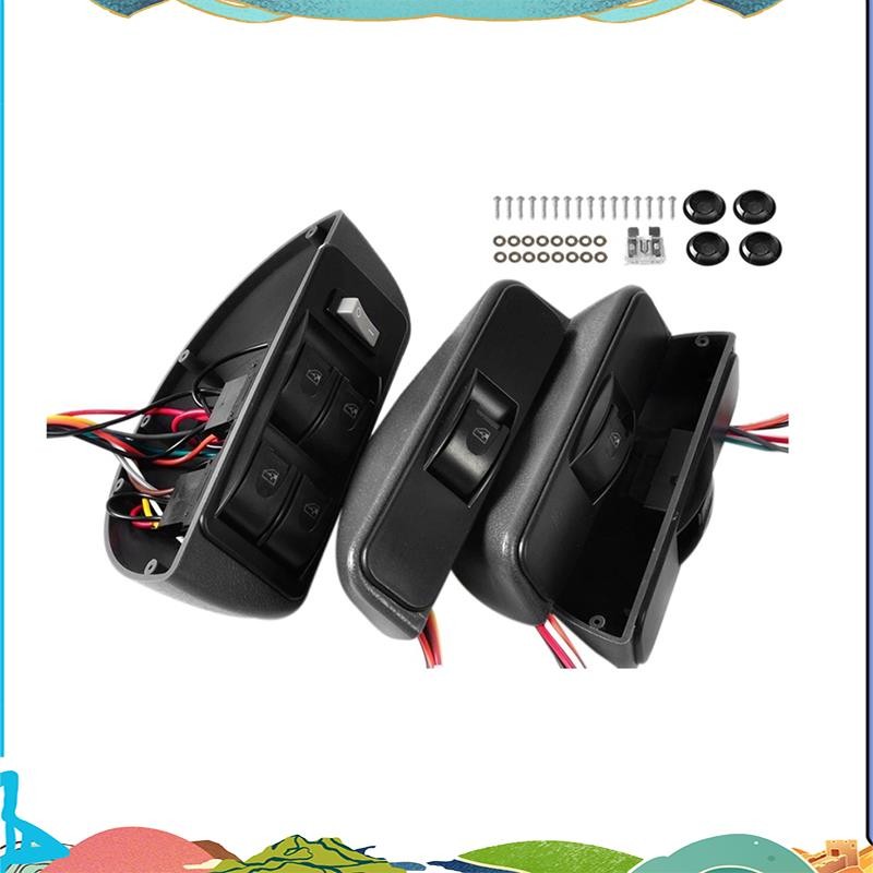 12V Car Universal Crescent Power Window Switch Kit 4-Door Power Window ...