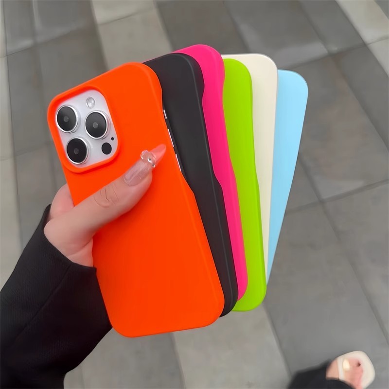 Simple Solid Color Matte Silicon Phone Case for IPhone 11 12 13 14 15 16 ProMax XR XS Max Back ...