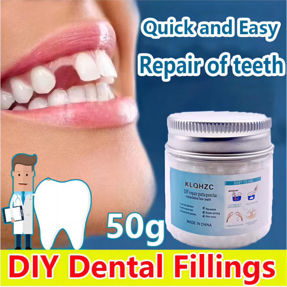 50g Temporary Tooth Denture Repair Kit Teeth and Gaps Moldable ...