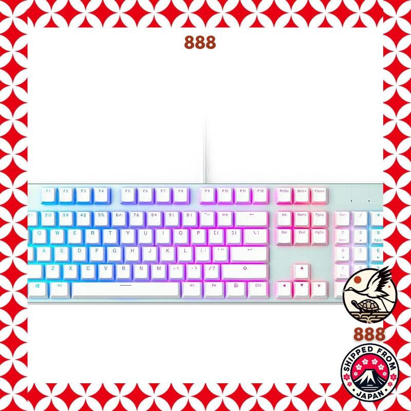 Glorious GMMK1 Gaming Keyboard White 100% full size with LED backlight ...