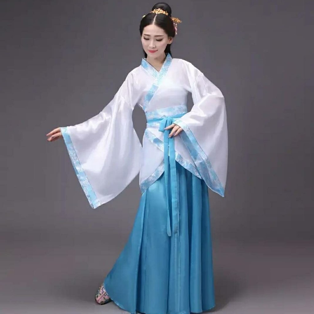 Ancient Costume Women's Tang Suit Hanfu Formal Double Winding Qu Qu ...