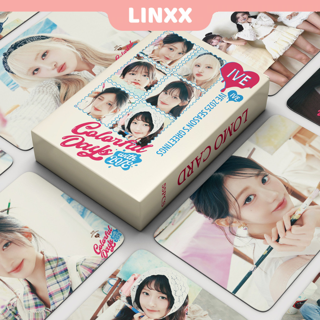 LINXX 55 Pcs IVE Colorful Days Album Lomo Card Kpop Photocards ...