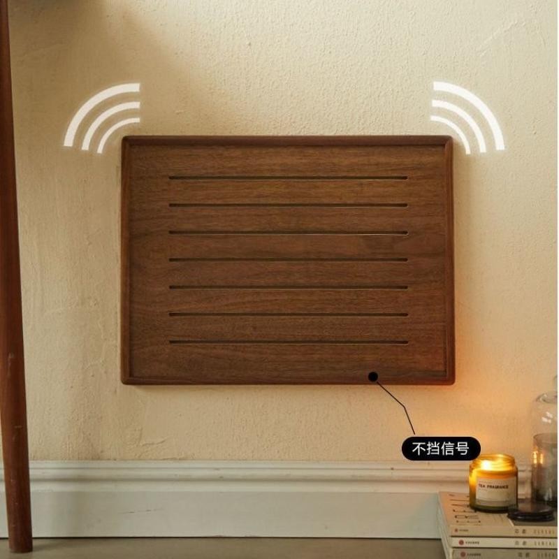 Solid Wood Walnut Electric Meter Box Decorative Painting Multimedia ...