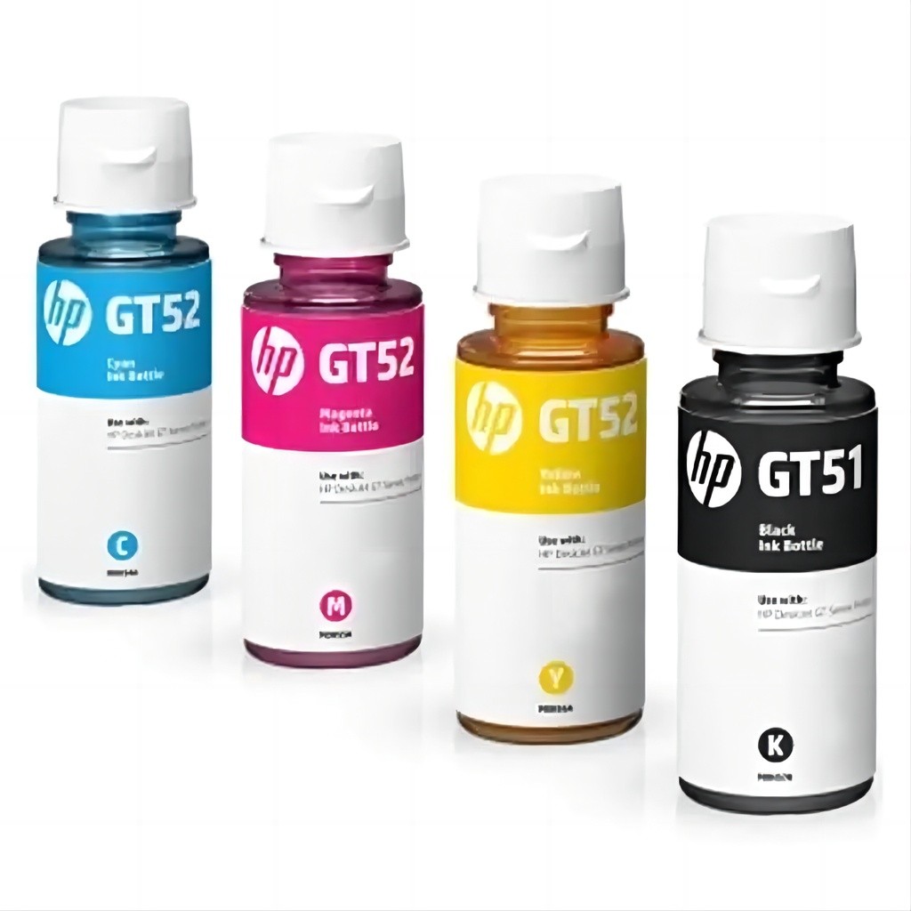 HP Original GT51 XL Black + GT52 CMY Set Of 4units Ink Bottle For HP ...