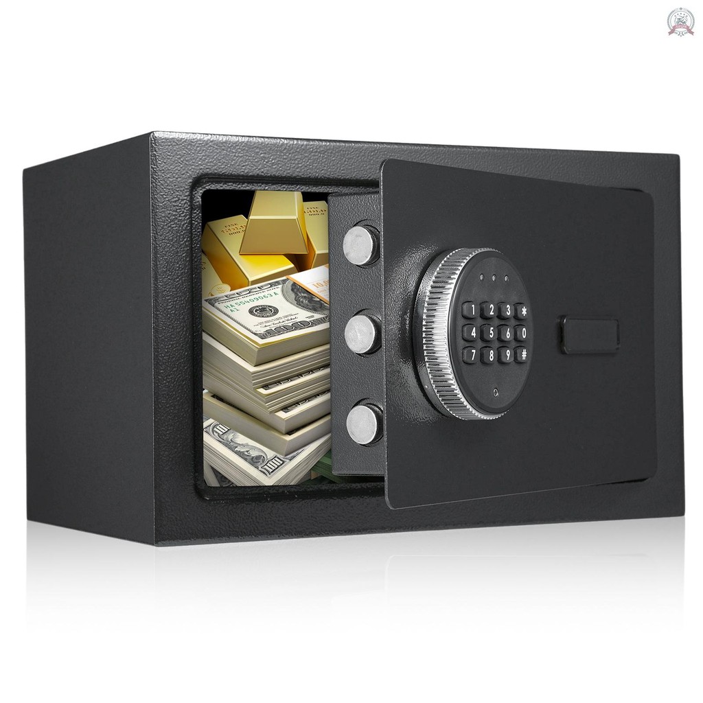 Home Safes Box Fireproof Waterproof Alarm System with Keypad and 2pcs ...