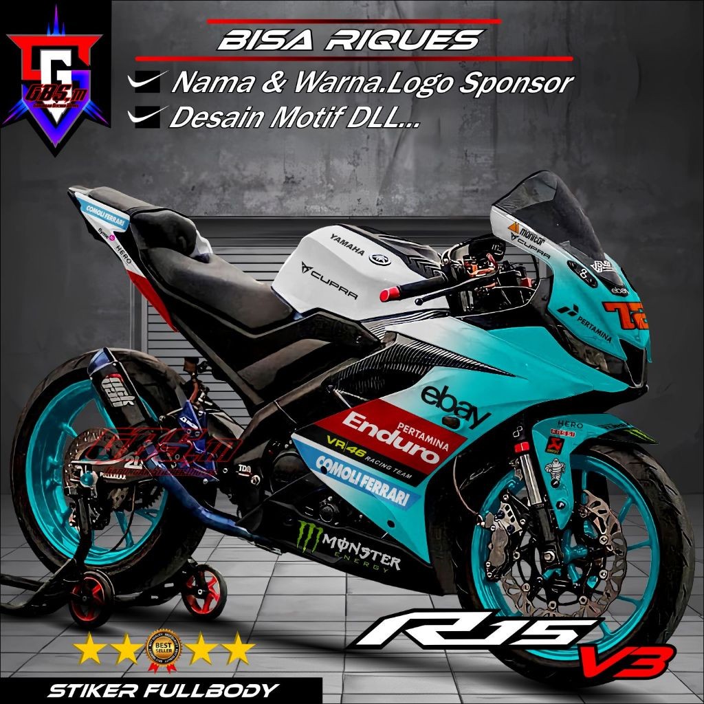 Latest - Fullbody Variation Decal R15 V3 Motorcycle Decal Sticker R15 ...