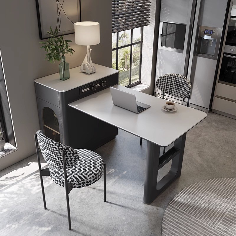 Kitchen Island Dining Table Integrated Stone Plate Household ...