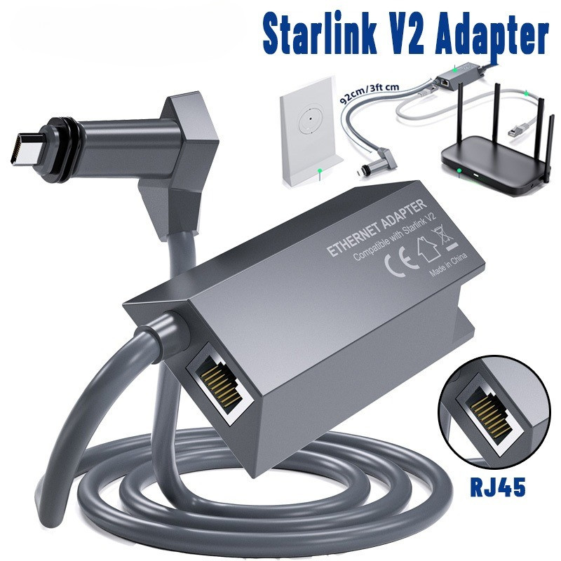 Starlink V2 Ethernet Adapter For Starlink Standard Actuated Gen 2 ...
