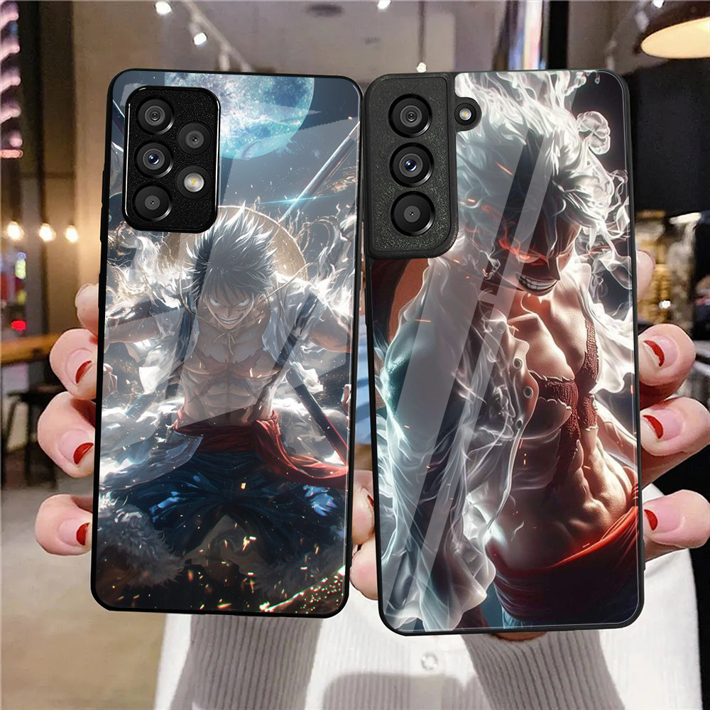 one piece luffy 03 Tempered Glass Phone Case For Samsung Galaxy A10 A14 ...