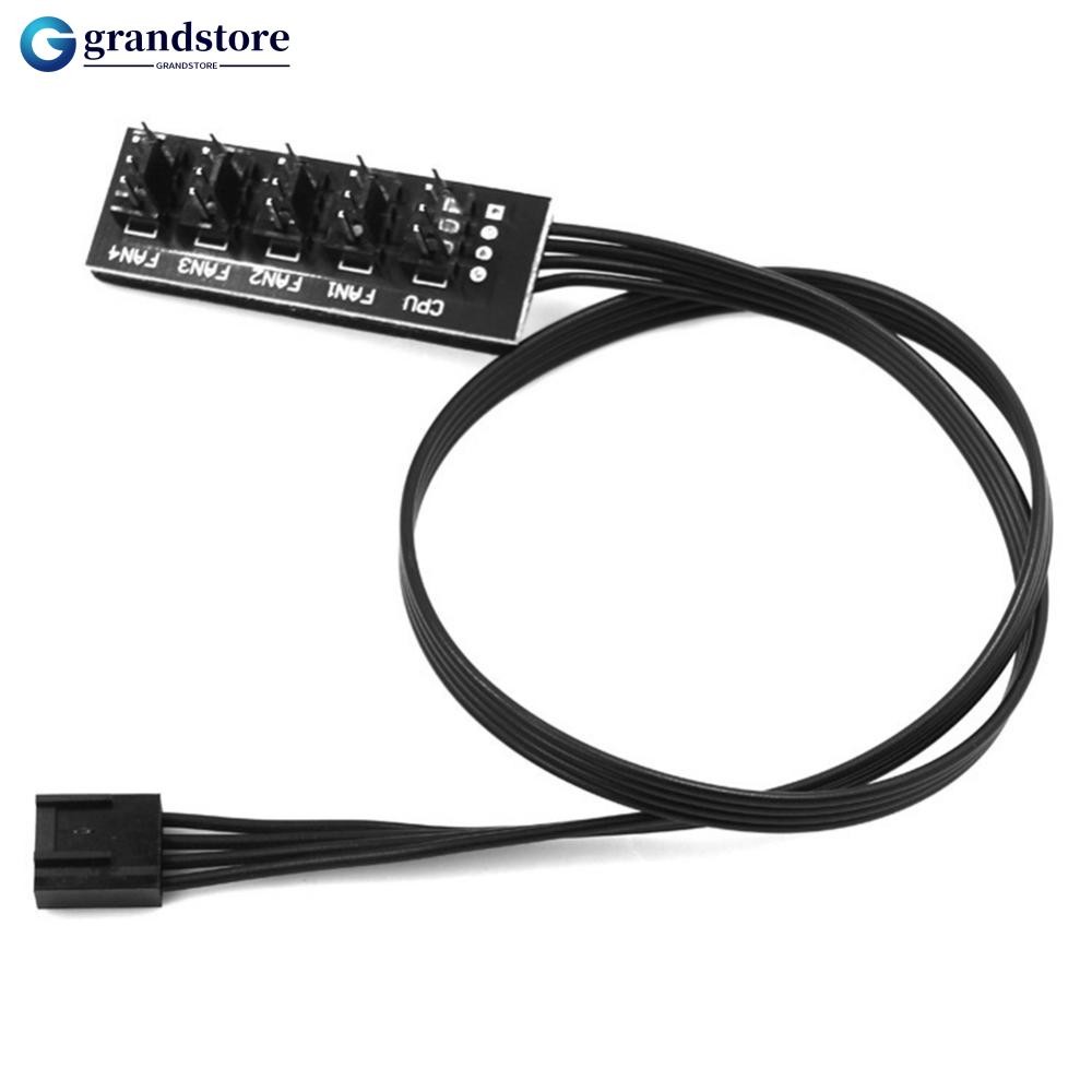 GRANDSTORE 1 to 5/4 Way PWM Fan Hub PC CPU Cooling 4 PIN/3PIN Fan Power ...