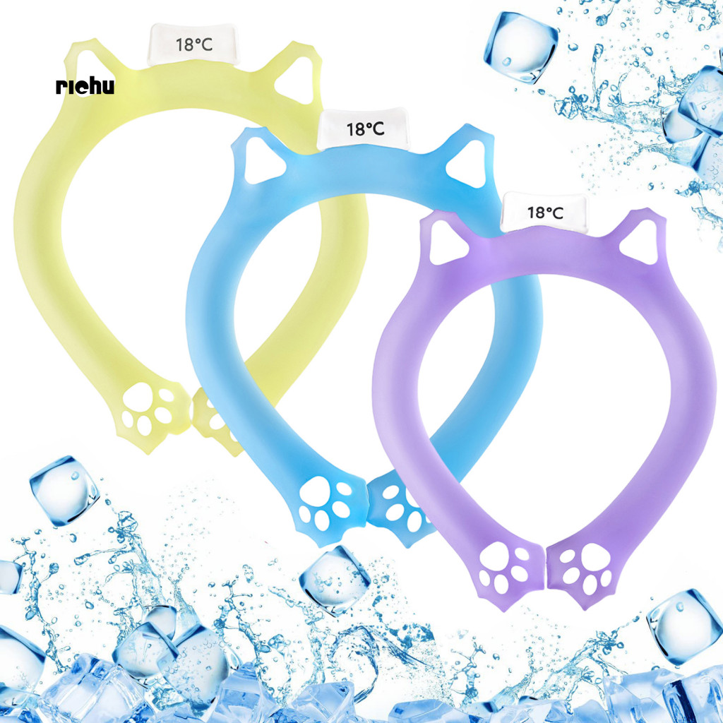[richu] Summer Neck Cooling Tube Heat-relieving Neck Ring Portable Neck ...