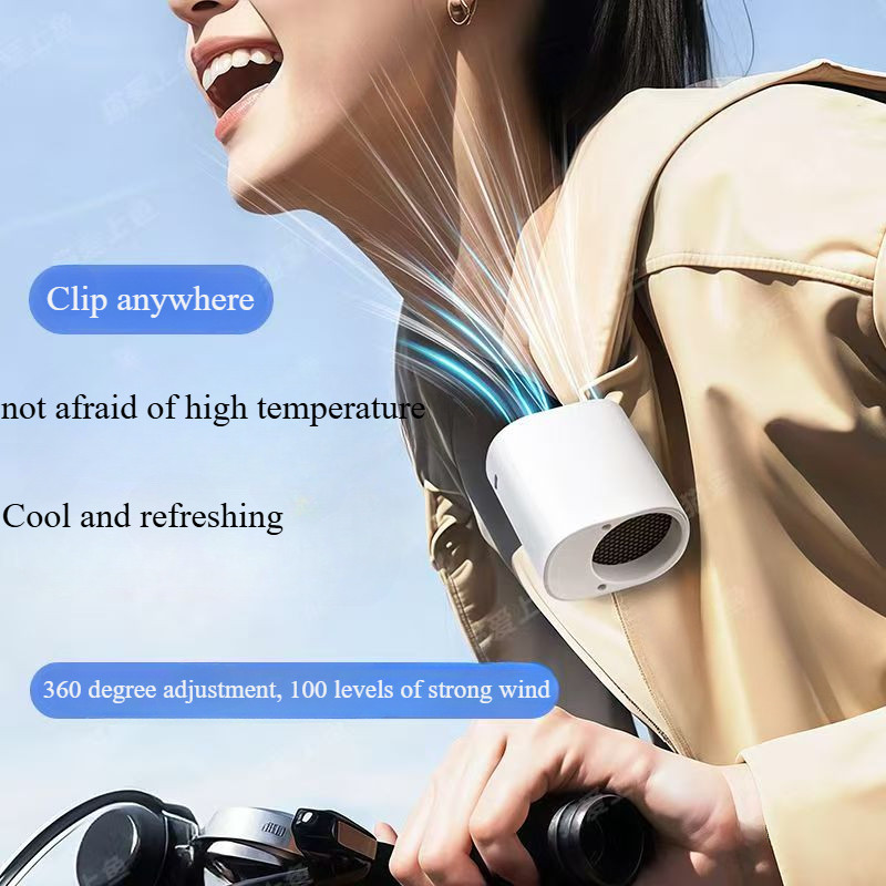 Portable Clip fan Waist fan mini andheld fan high speed small fan ...