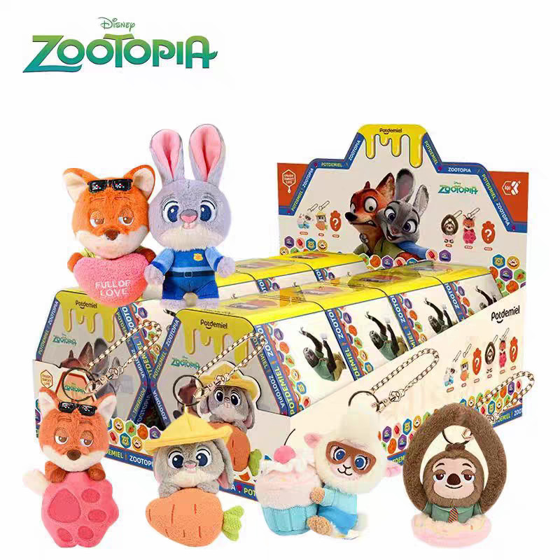 Disney Zootopia Judy Hopps Nick Wilde Flash Plush Toy Blind Box ...