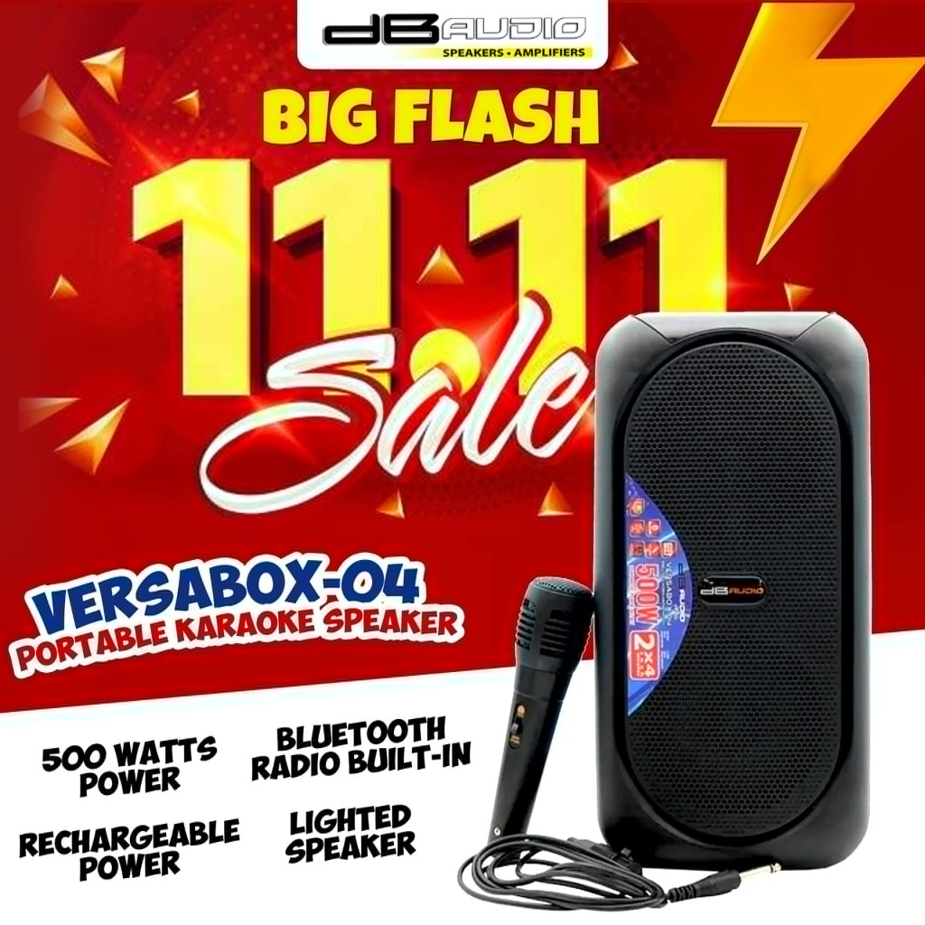 SC DBAudio Versabox-04 2x4 Inch Woofer 500W Peak Music Power Output ...