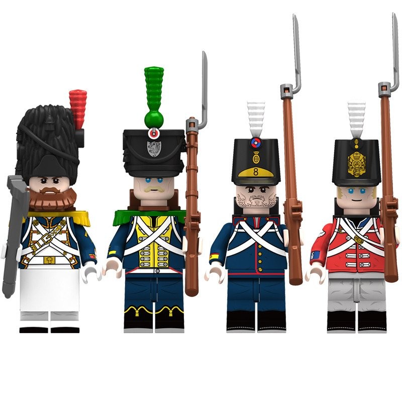 Hot-Selling Napoleonic Peninsula War British, French, and German Soldiers Building Block Figures ...