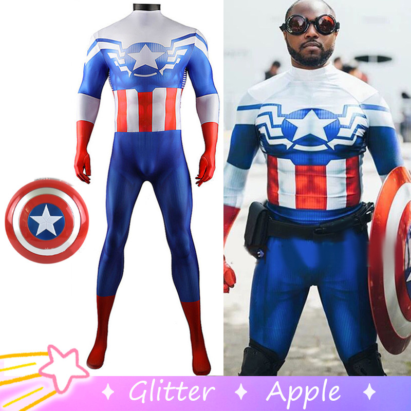 Falcon And Winter Soldier Captain America Jumpsuit For Kids Boy Adult ...