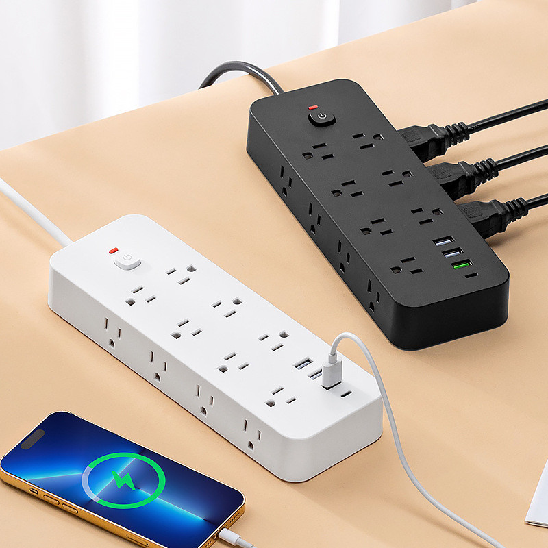 1.5m-3m American Standard Power Strip Household 13-Hole Socket usb ...