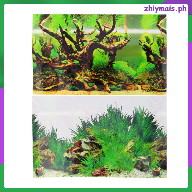Fish Tank Poster Sticker Background Paper 3d Wallpaper Window Decals ...