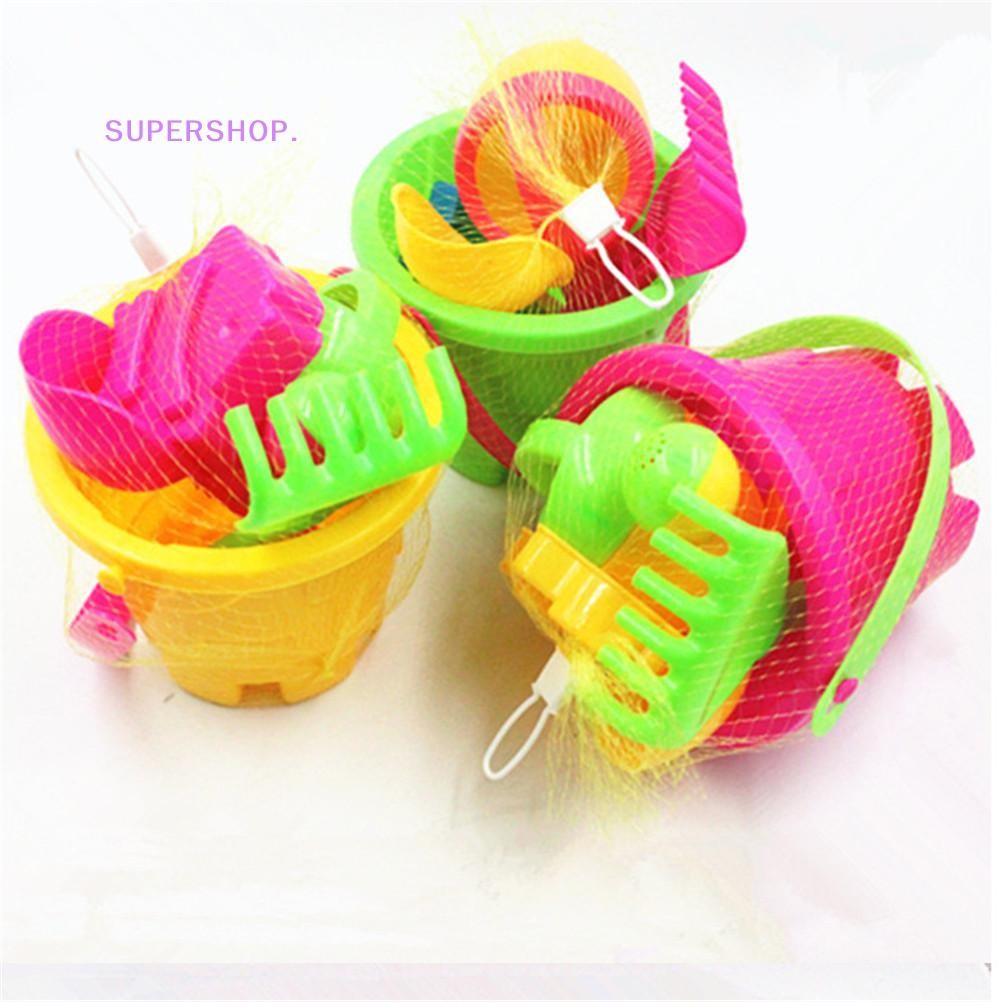 SUPERSHOP Kids Beach Castle Bucket Spade Shovel Rake Water Tools Kids ...