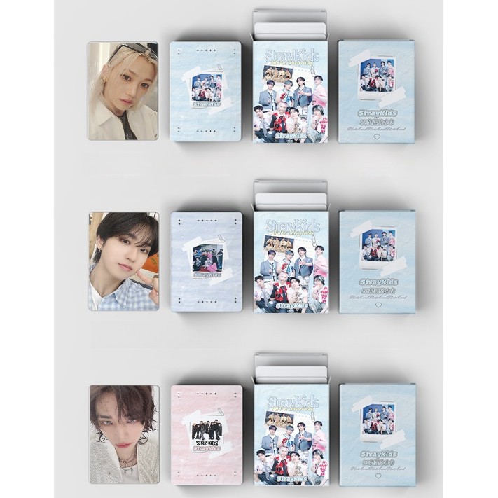 50-124pcs STRAY KIDS GIANT ATE Holographic Laser Lomo cards Lose My ...
