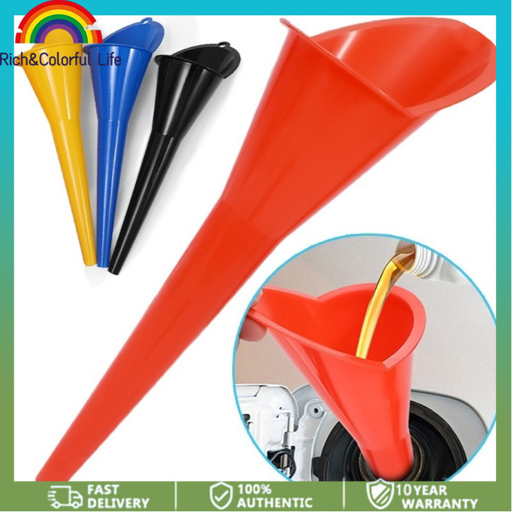 Car Refueling Longer Funnel Anti-splash Plastic Auto Long Mouth Oil ...