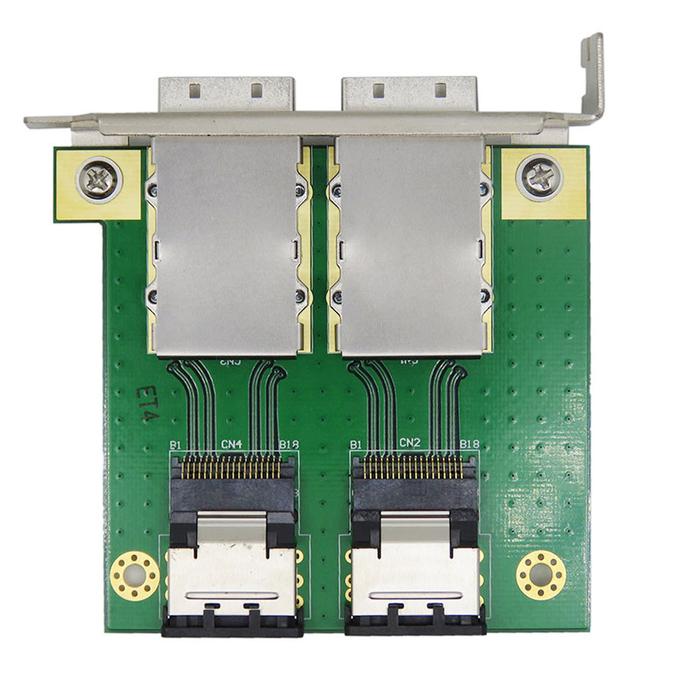 2 Ports Mini SAS Internal SFF-8087 to External HD SFF-8088 PCI SAS ...