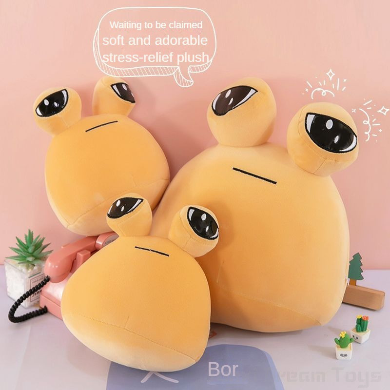 Adorable POU Alien Pet Plush Toy - Soft Stress Ball Doll, Lazy Hug ...