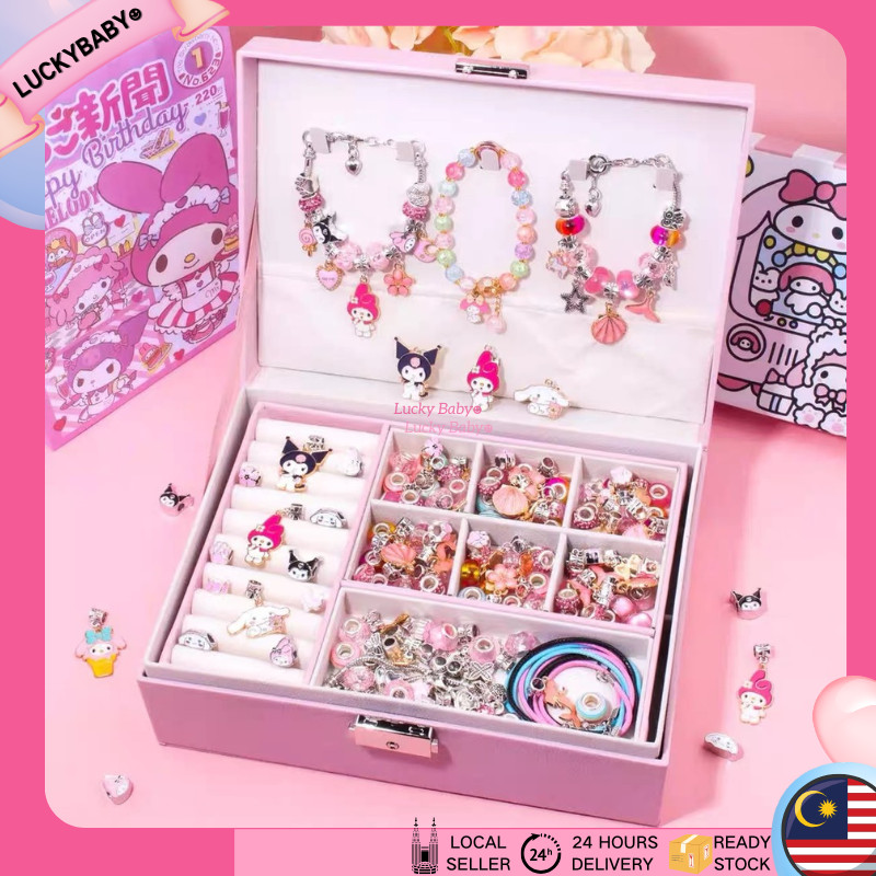 UPGRADED Sanrio DIY Pandora Charm Bracelet Kit for Kids Birthday ...