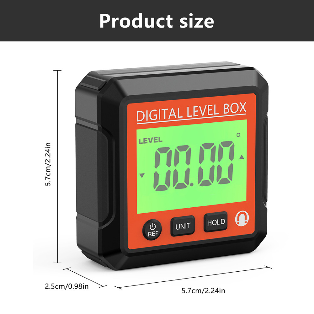 Digital 90 Degree Ruler Magnetic Angle Gauge Level Angle Finder ...