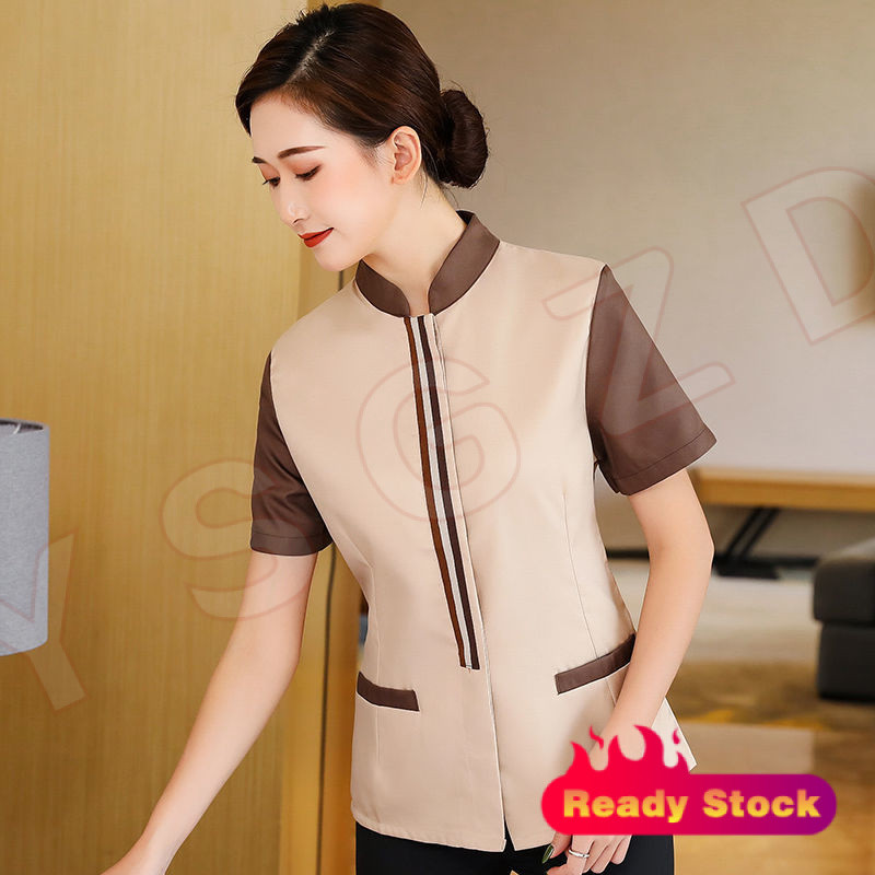 Cleaning Work Clothes Short Sleeve Hotel Guest Room Cleaning Service ...