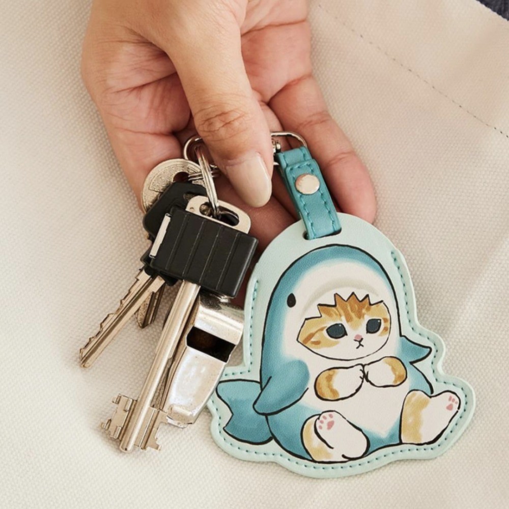 Card Holder Shark Cat Cartoon Printing IC Magnetic Buckle Key Access ...