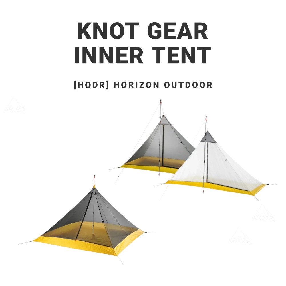 [HODR] KNOT GEAR Inner Tent 1/2/4-person 145cm Ultralight Pyramid 1.45m ...