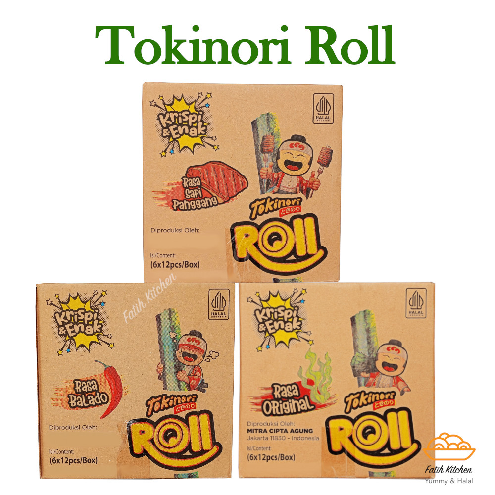 Tokinori Nori Roll Crispy Per box - Original Flavor, Balado, Grilled ...