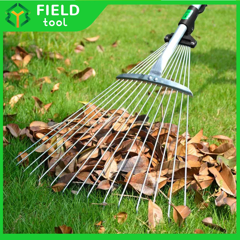 Stainless steel multi-tooth telescopic rake, flat rake, flat sweep ...