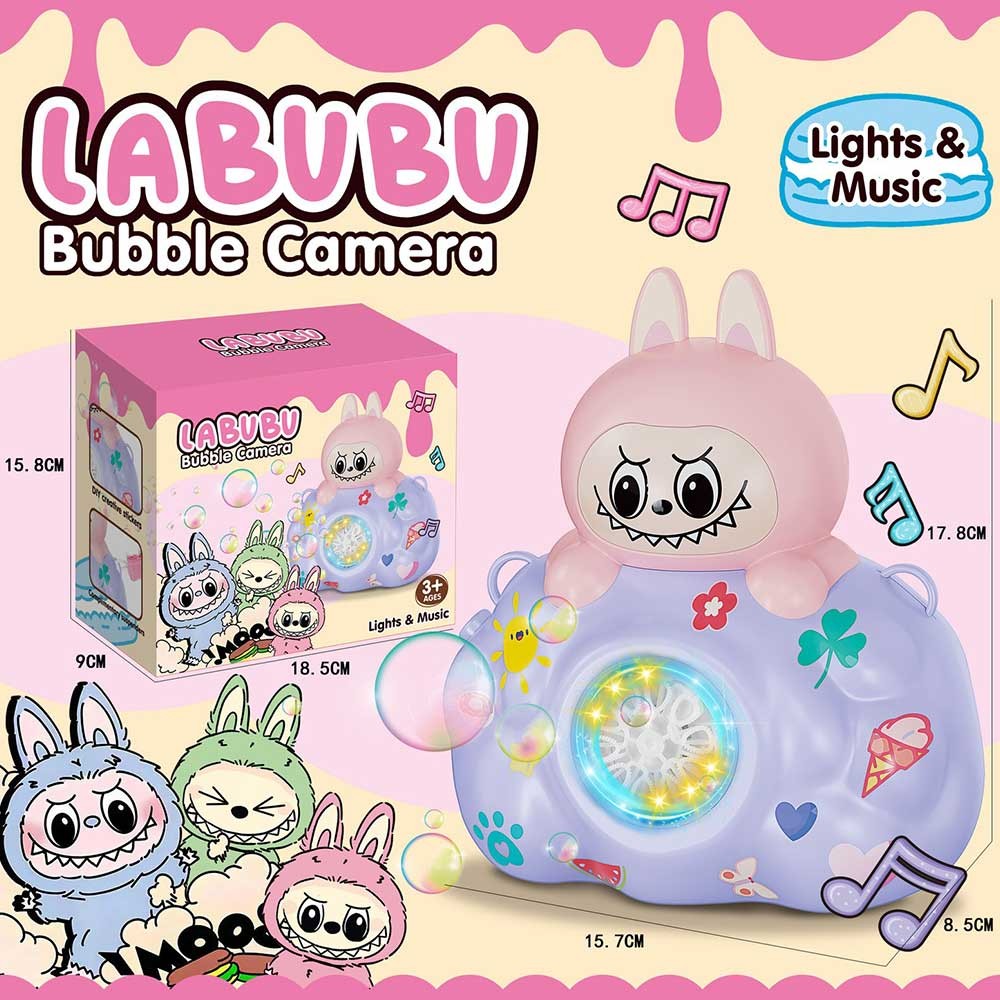 New Sanrio Kuromi & Labubu Bubble Camera Automatic Electric Bubble ...