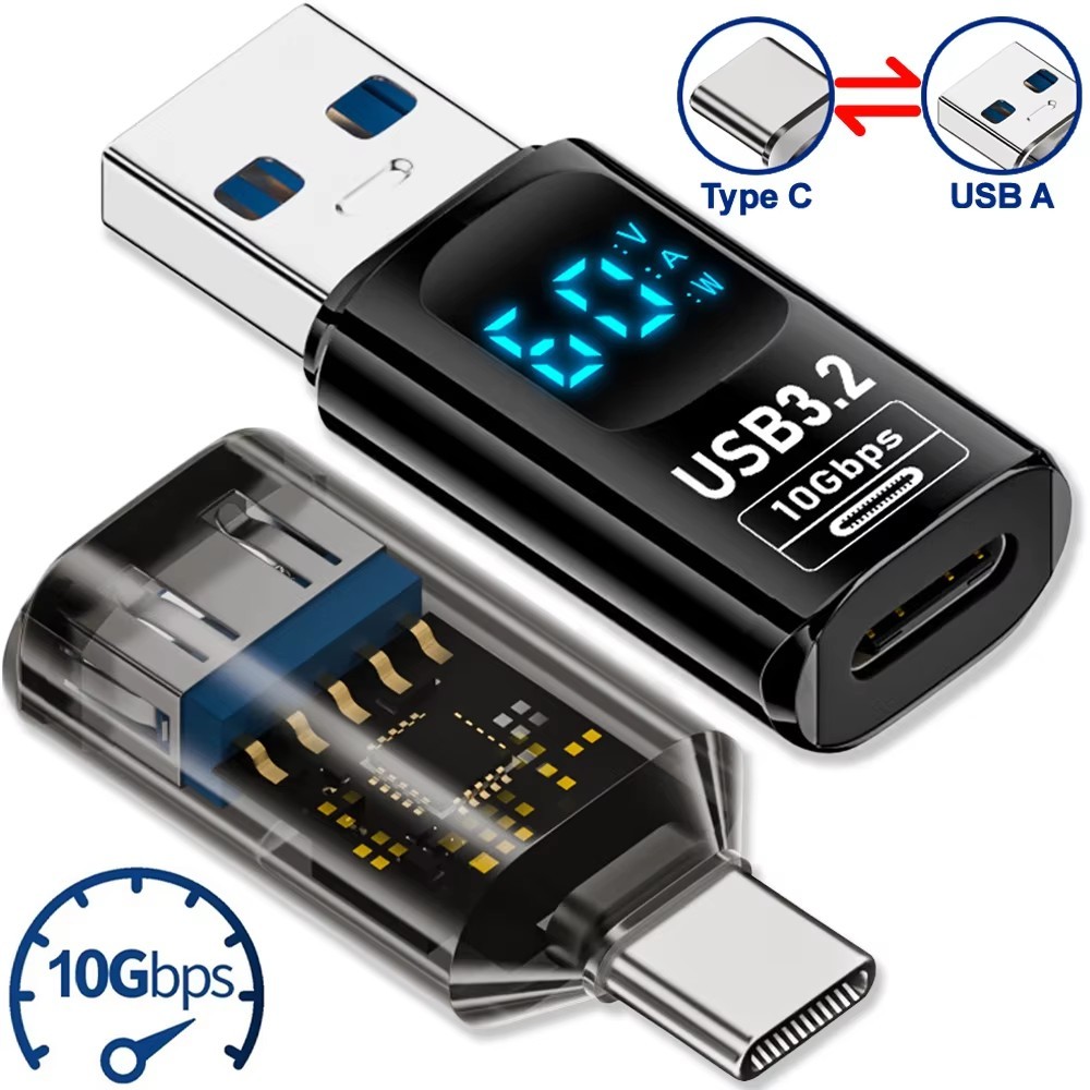 10Gbps High-speed Data Transfer Charger Converter - USB3.2 To Type C ...